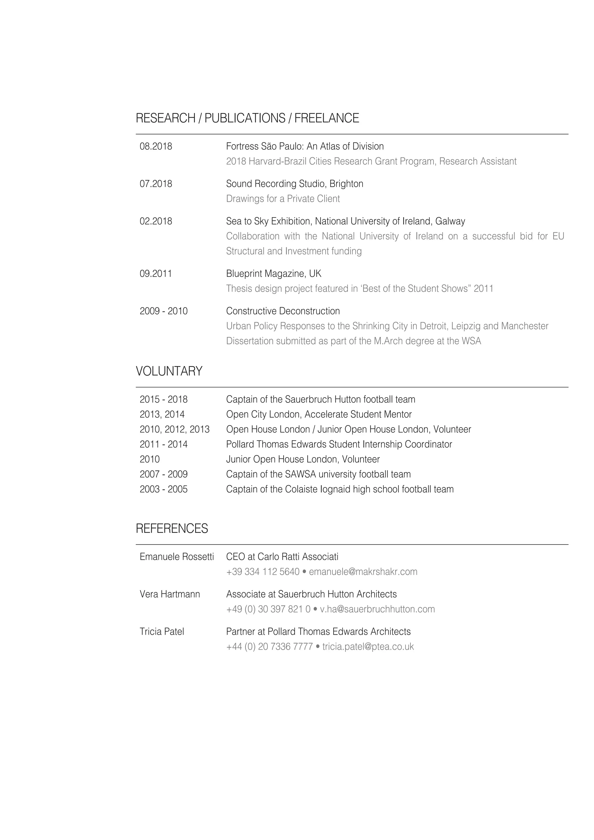 Curriculum Vitae 2020 | PDF