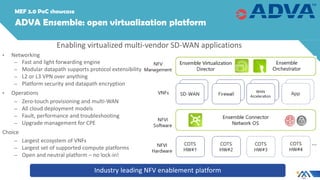 Orchestrated virtualized multivendor SD-WAN services | PPT