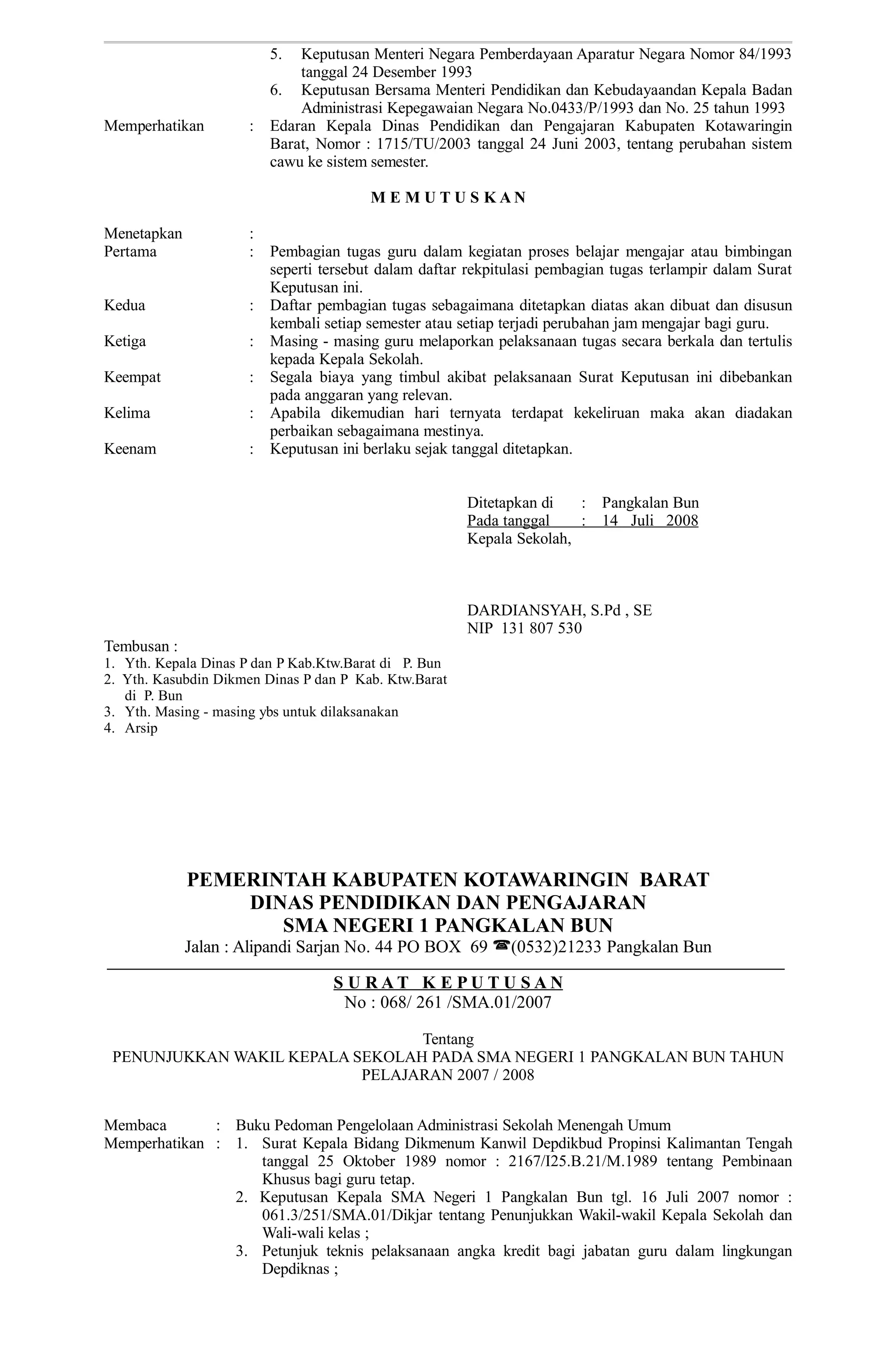 19119991 contoh-contoh-sk | PDF