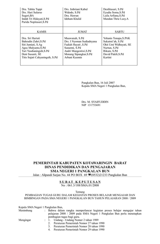 19119991 contoh-contoh-sk | PDF