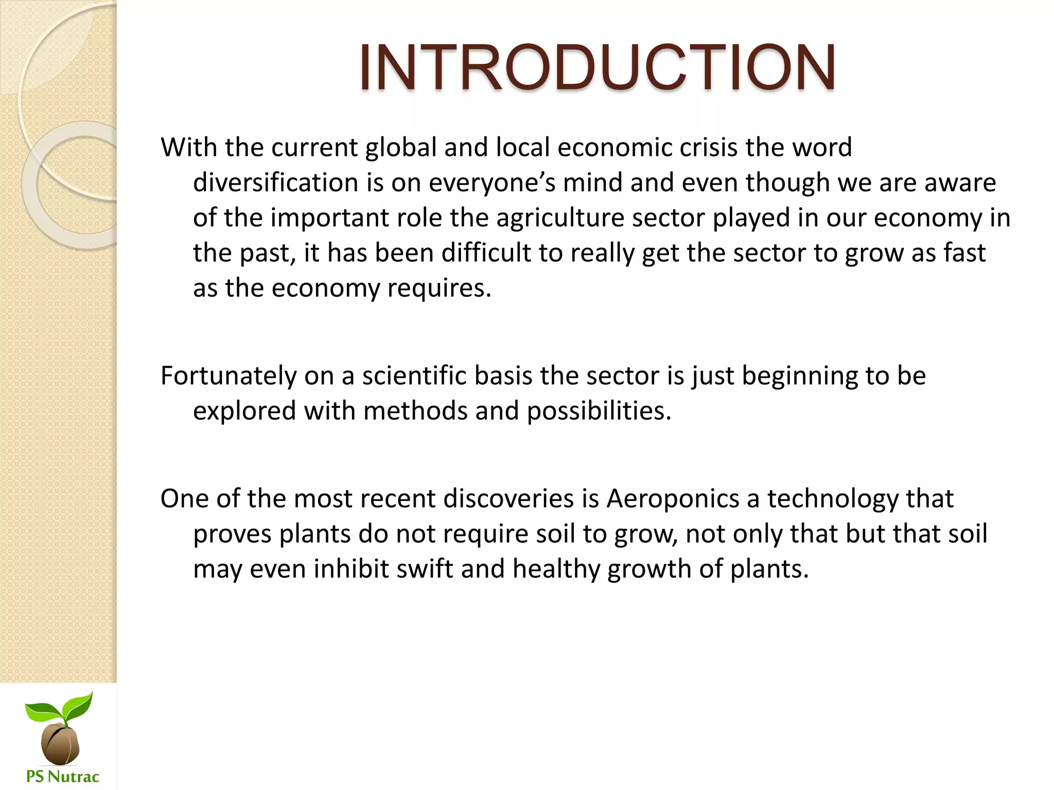 Aeroponic presentation | PPTX