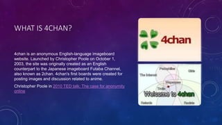 Digital Culture: Christopher Poole, 4chan and the Identity Wars | PPTX ...