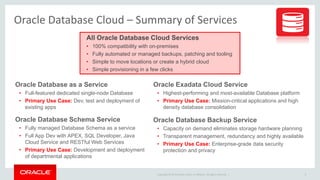 Oracle Cloud DBaaS | PDF | Databases | Computer Software and Applications