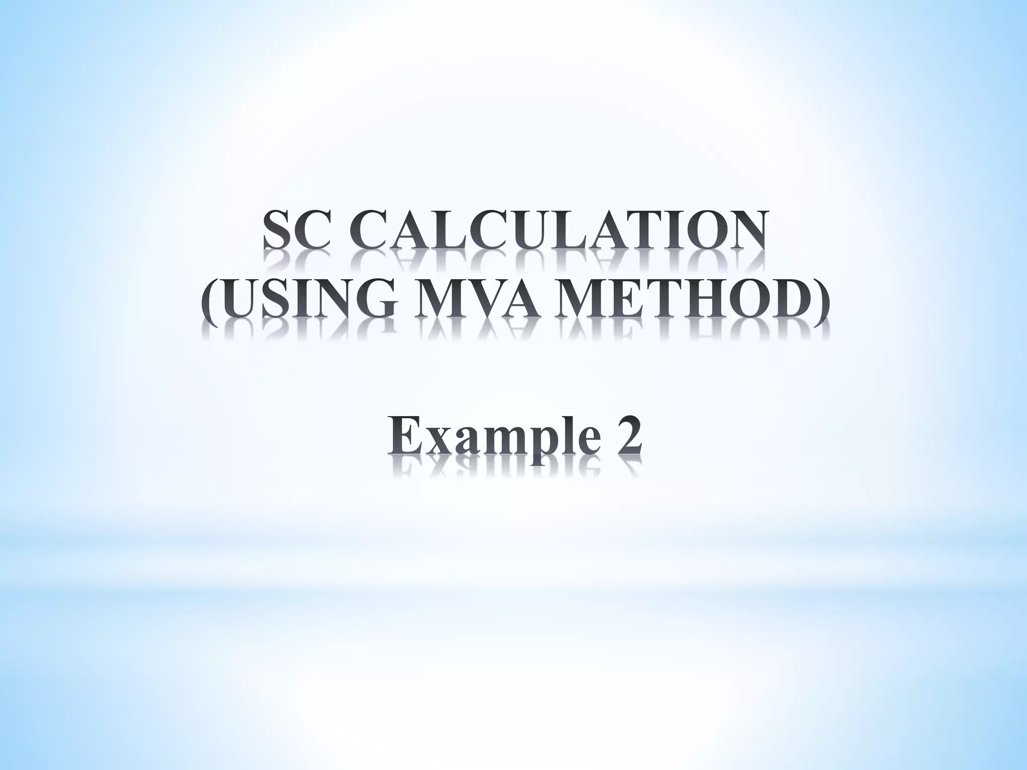 SC Calculation (MVA Method) ETAP | PPTX