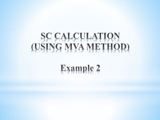 SC Calculation (MVA Method) ETAP | PPTX