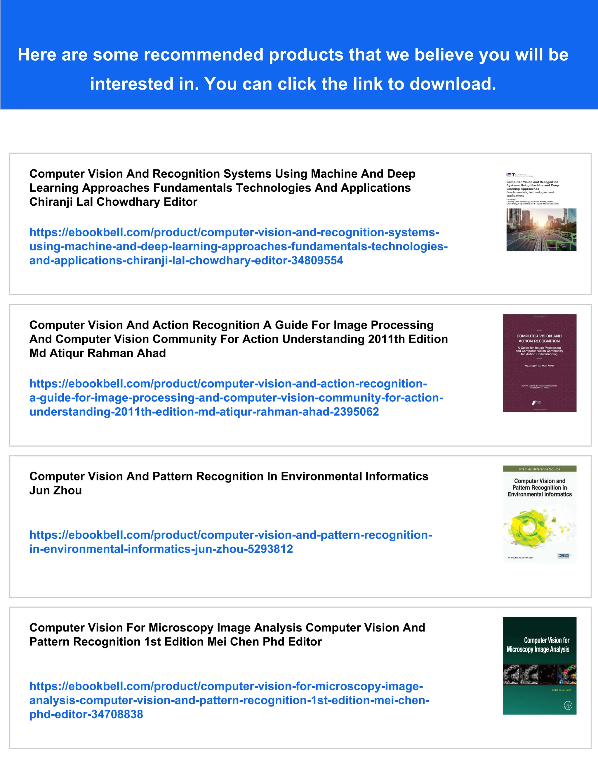 Computer Vision And Recognition Systems Chiranji Lal Chowdhary | PDF