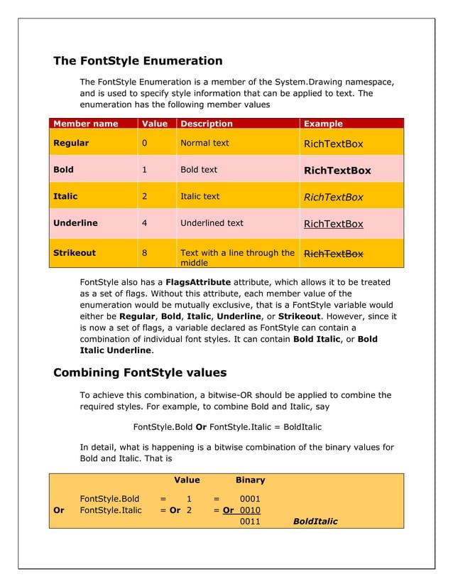 Apply Bold, Italic and Underline to Selected Text in a RichtextBox ...
