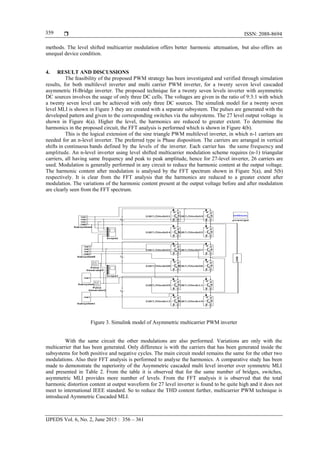 Multi Carrier based Multilevel Inverter with Minimal Harmonic Distortion | PDF