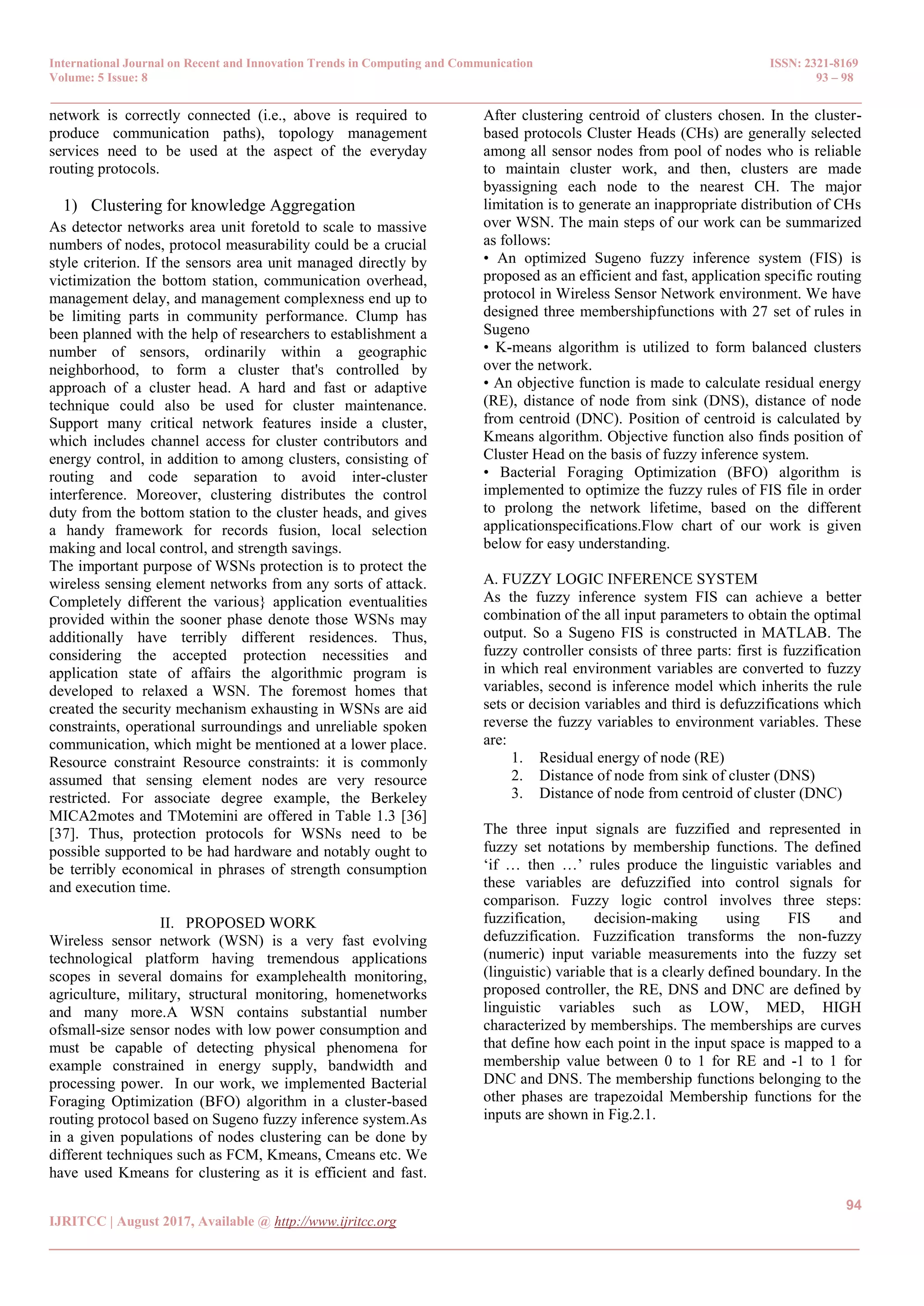 Energy Consumption Minimization in WSN using BFO | PDF