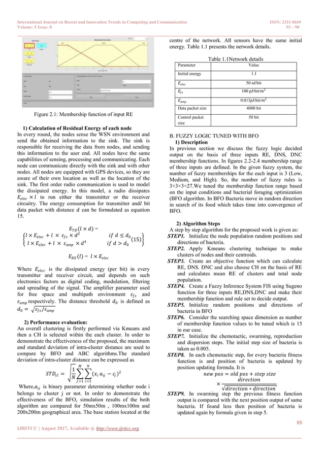 Energy Consumption Minimization in WSN using BFO | PDF