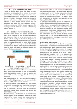 QoS Issues in MANET: A Comparative Study over Different Routing Protocols | PDF | Internet ...