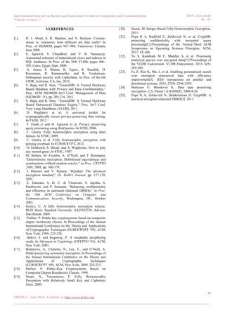 Processing Over Encrypted Query Data In Internet of Things (IoTs) : CryptDBs, MONOMI and SDB ...