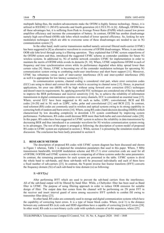 UFMC system performance improvement using RS codes for 5G communication system | PDF