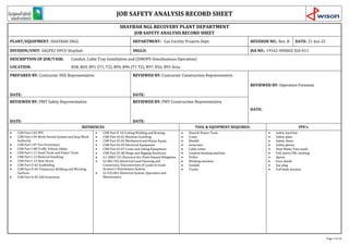 JSA-for Conduit and Cable Tray Installation | PDF