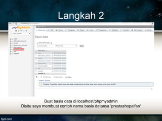cara install prestashop di localhost | PPT