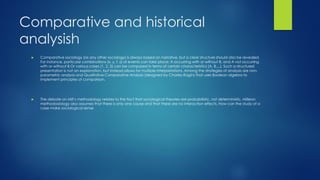 The comparative and historical method of sociology | PDF