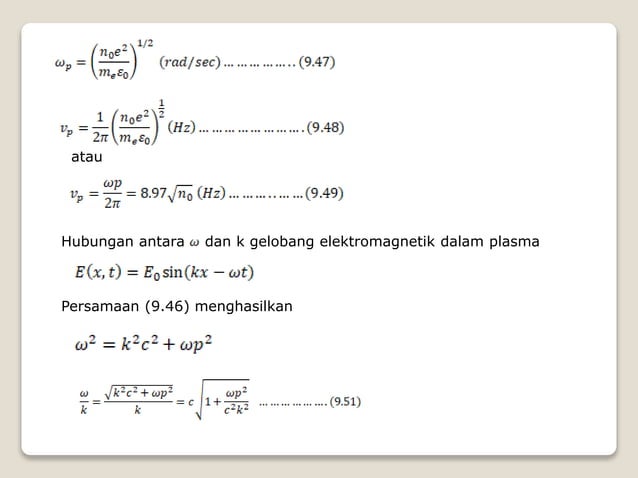 Gelombang Elektro magnetik dalam bahan | PPT