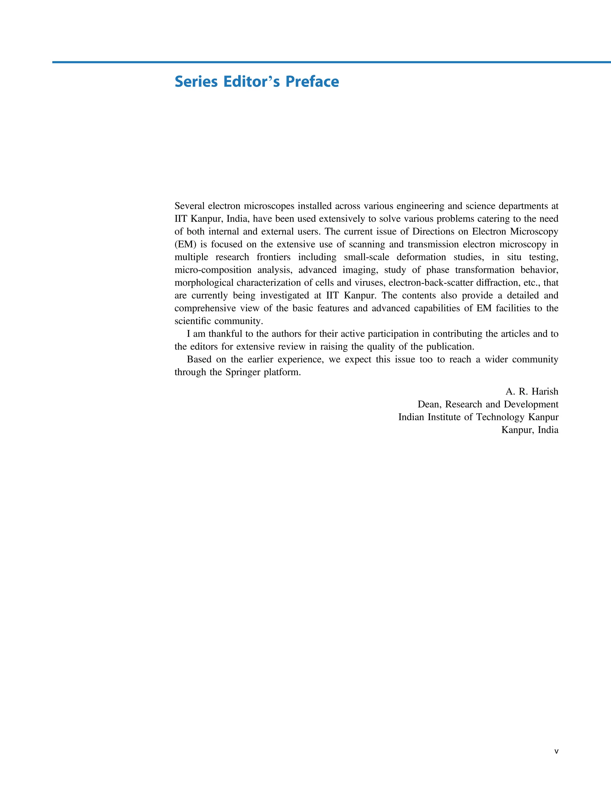 Electron Microscopy In Science And Engineering Krishanu Biswas | PDF