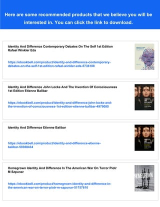 Identity And Difference Second Printing 2002 Edition Martin Heidegger | PDF