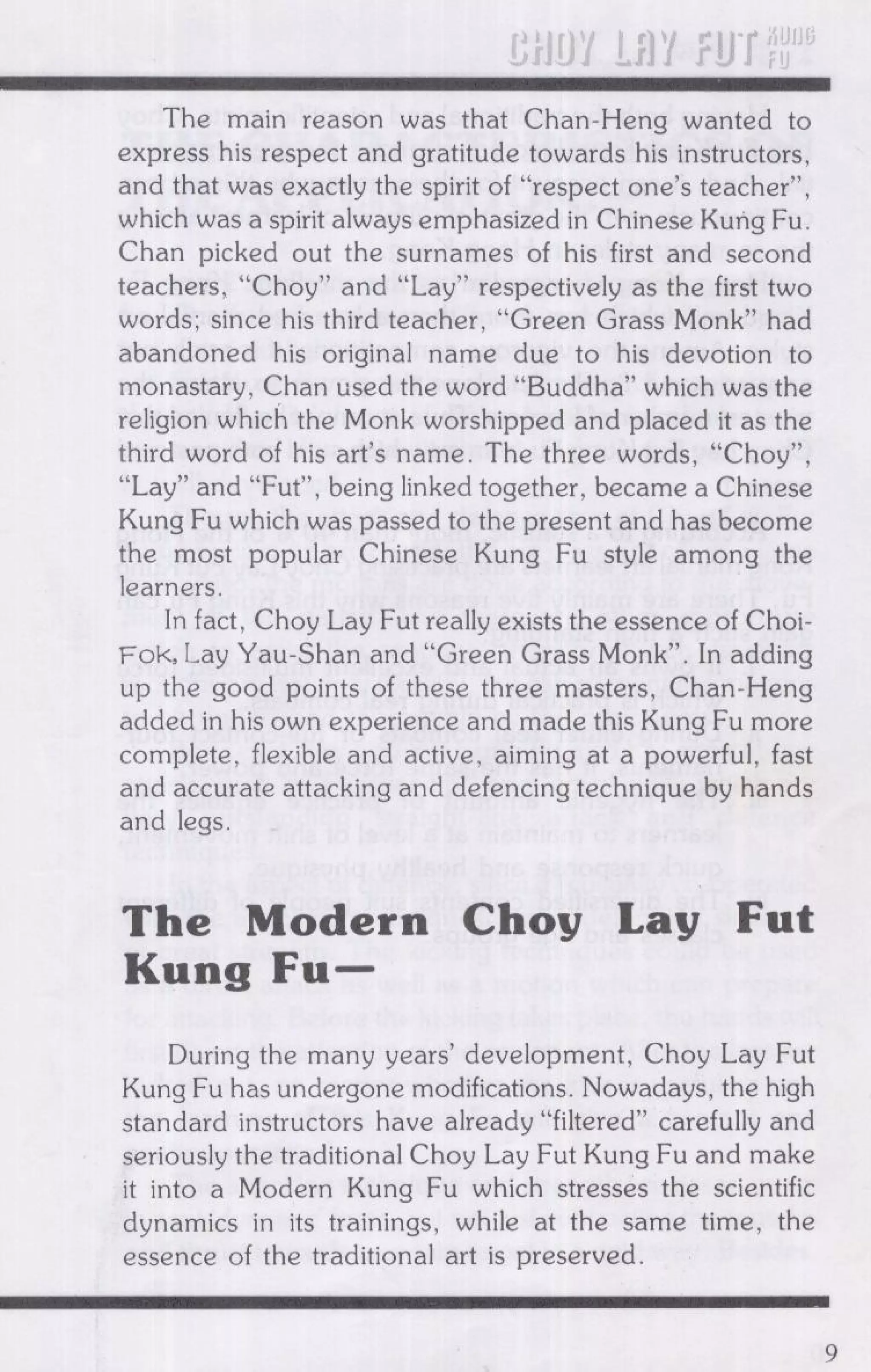 191797355 choy-lay-fut-kung-fu-the-dynamic-art-of-fighting-lee-koon-hung-1983 | PDF