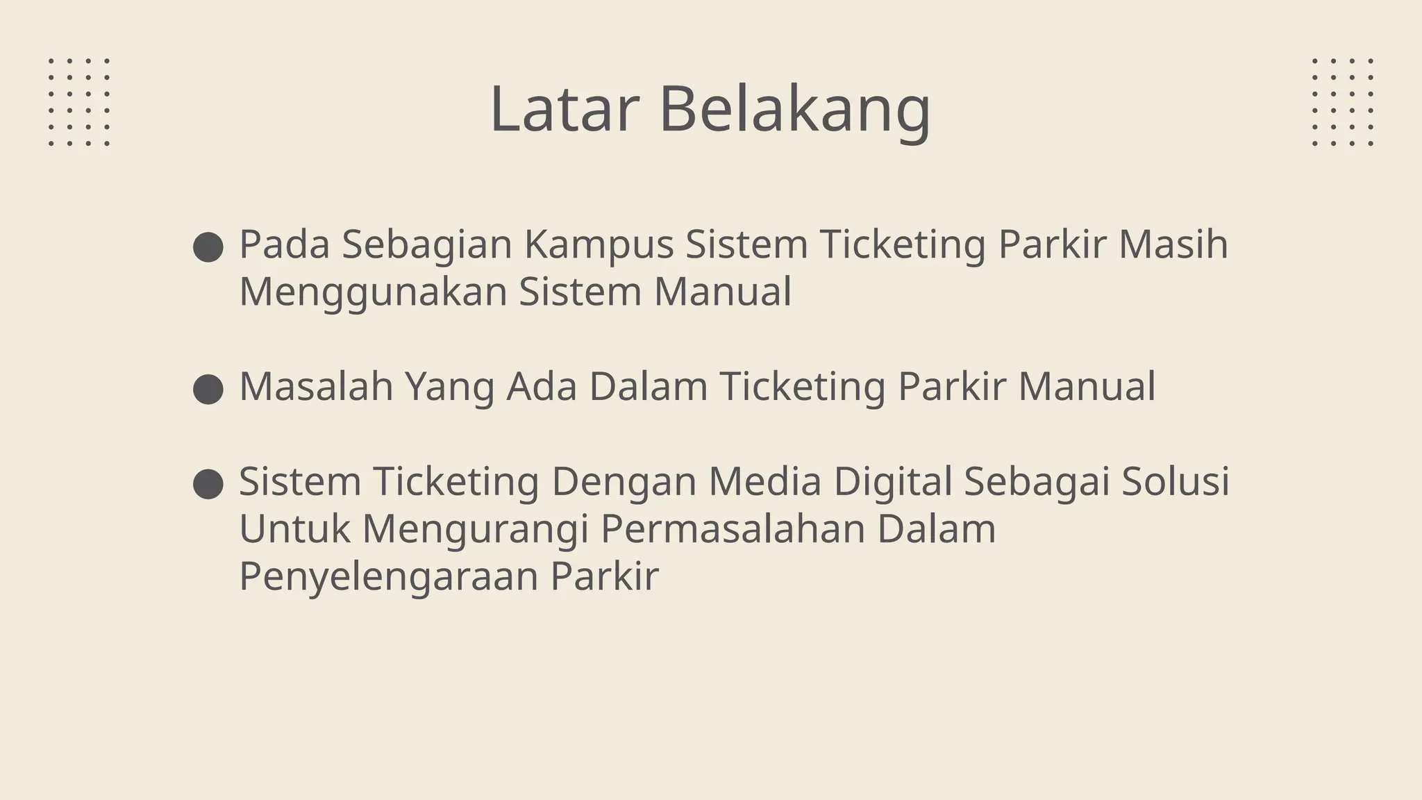 Rancang bangun sistem ticketing parkir menggukan KTM berbasis android.pptx