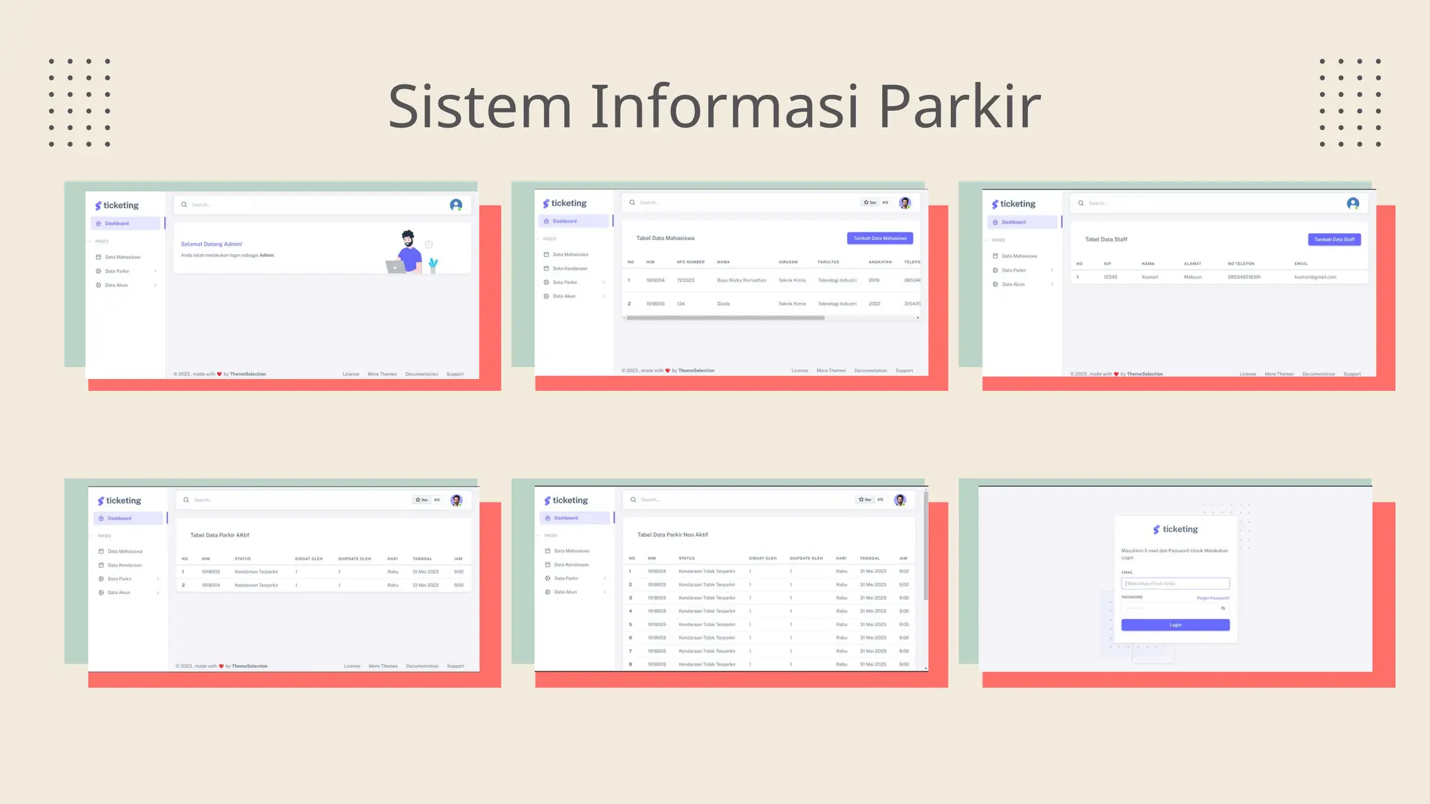 Rancang bangun sistem ticketing parkir menggukan KTM berbasis android.pptx