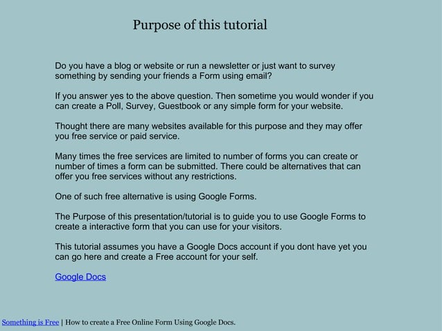 Google Forms | PPT