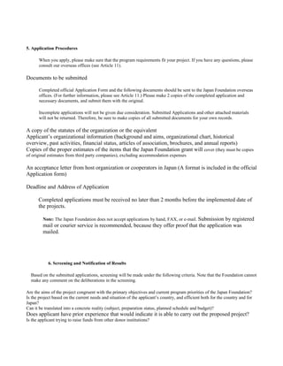 application instruction for cultural exchange at the grass-roots | PDF