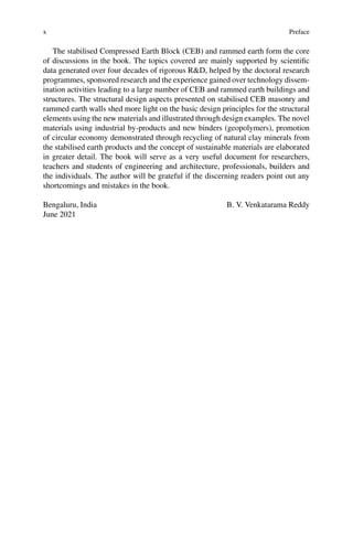 Compressed Earth Block Rammed Earth Structures B V Venkatarama Reddy | PDF