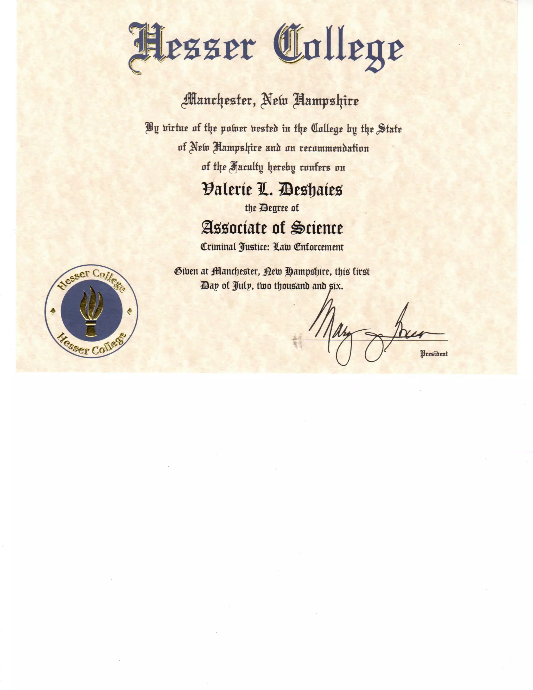 Hesser College Associates degree | PDF