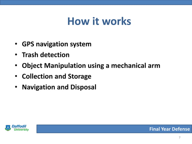 Autonomous Trash Collector Robot With The Help Of Computer Vision And Gps Navigation System Ppt