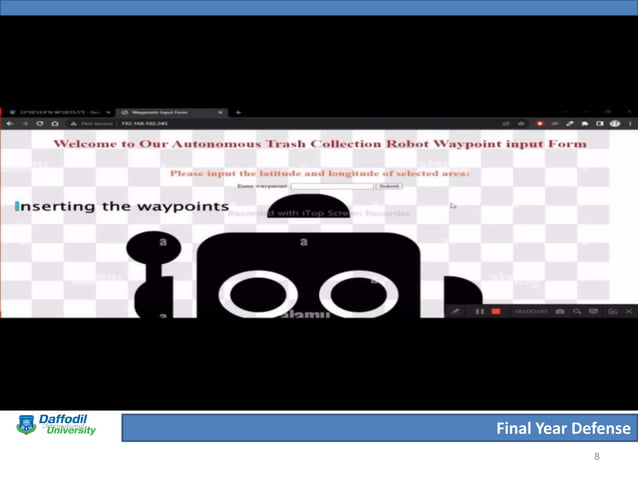 Autonomous Trash Collector Robot With The Help Of Computer Vision And Gps Navigation System Ppt