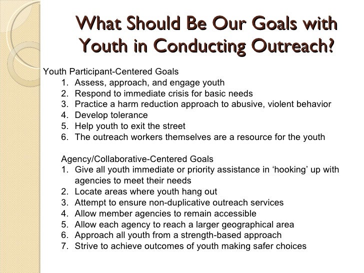 Implementing Your Street Outreach Program