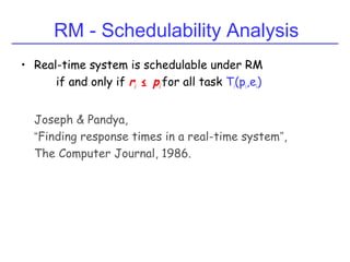 Real-Time Scheduling | PPT | Computing | Technology & Computing
