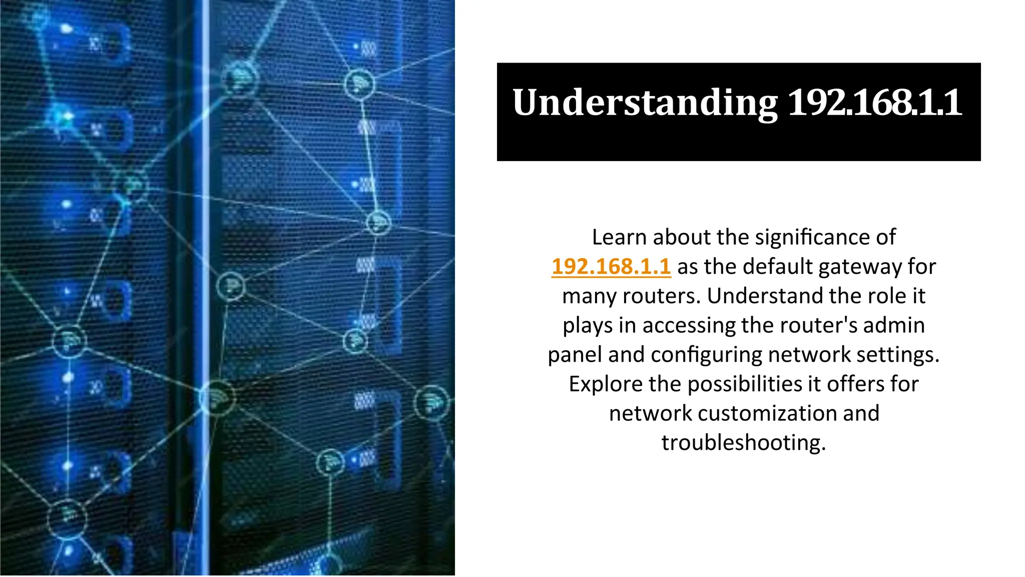 192.168.1.1 Router Admin Login | PPTX