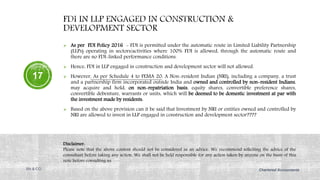 FDI in Construction & Development | PPTX