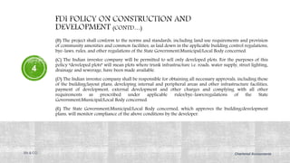 FDI in Construction & Development | PPTX