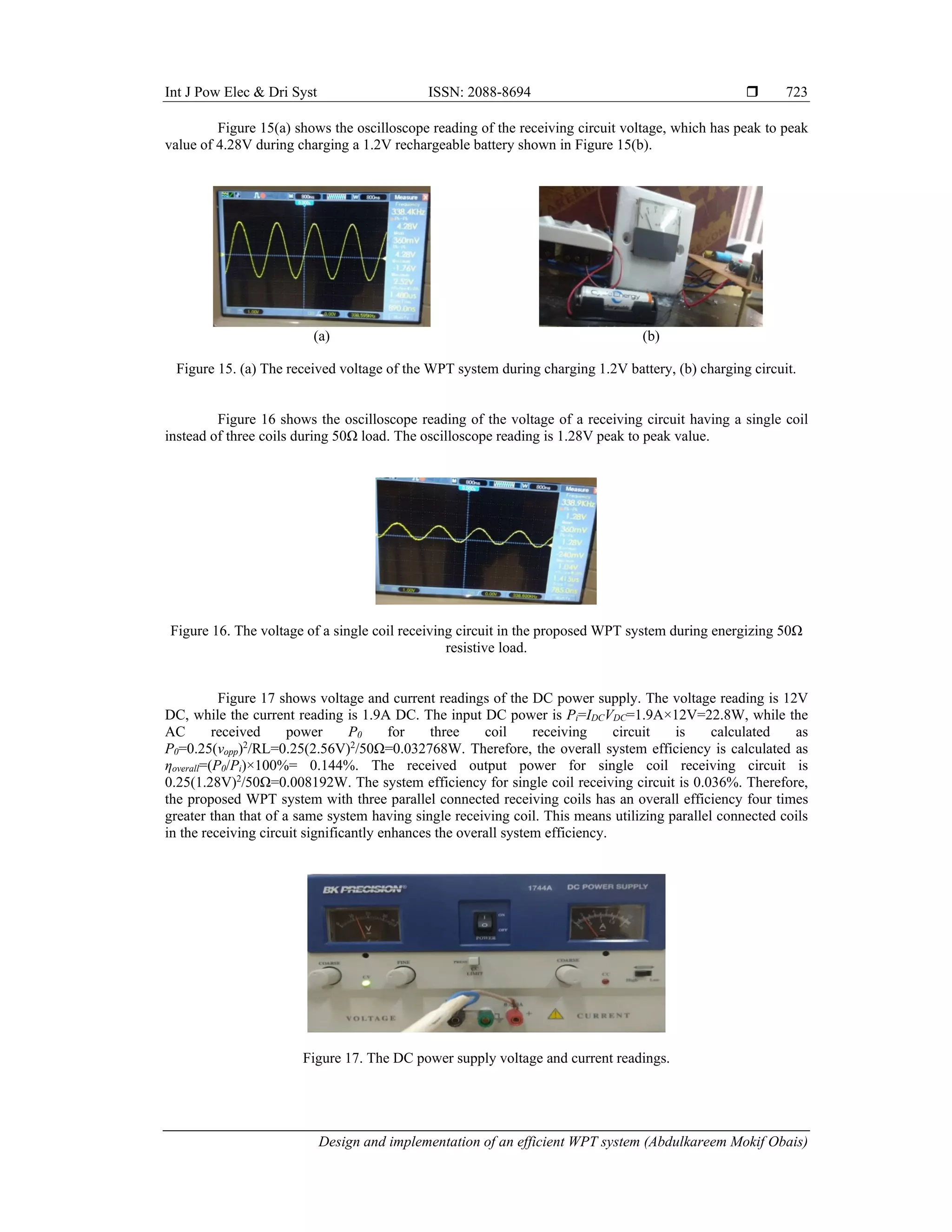 Design and implementation of an efficient WPT system | PDF
