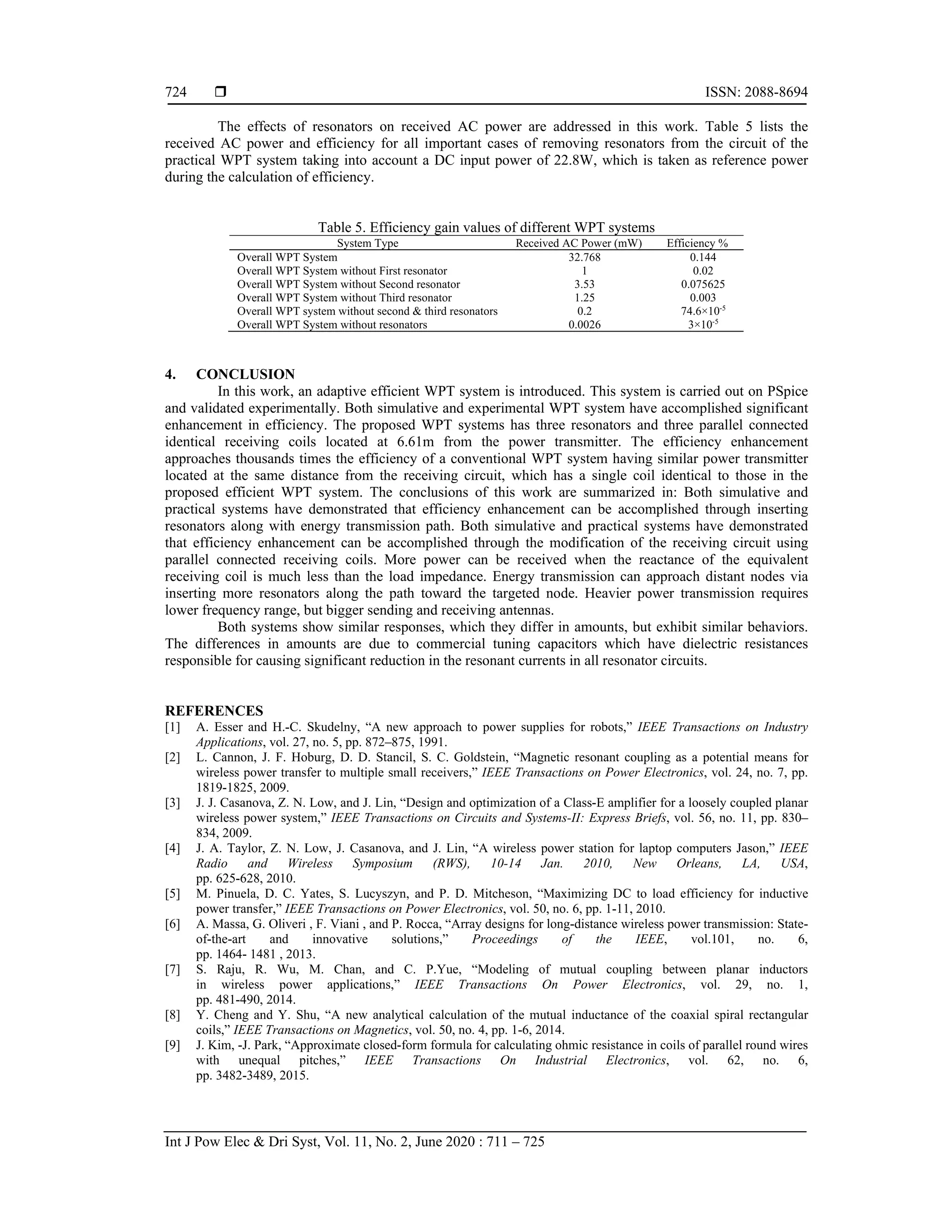 Design and implementation of an efficient WPT system | PDF