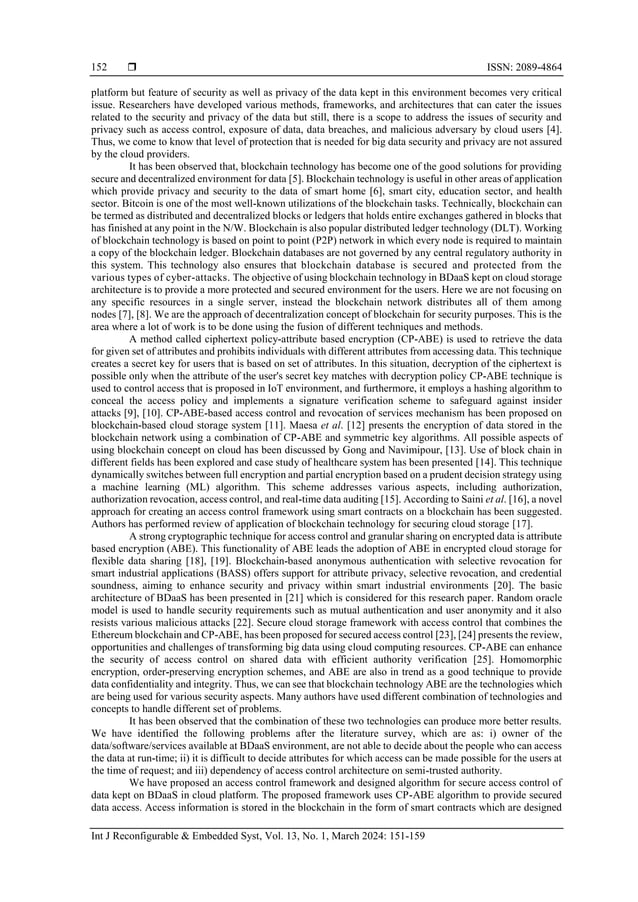 Design Of Access Control Framework For Big Data As A Service Platform Pdf