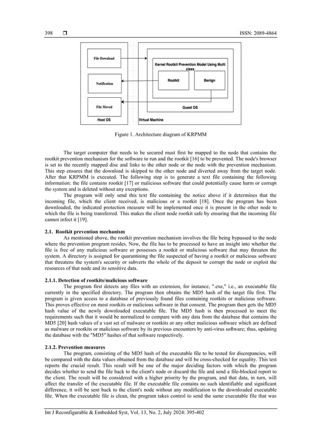 Kernel rootkit prevention model using multiclass | PDF
