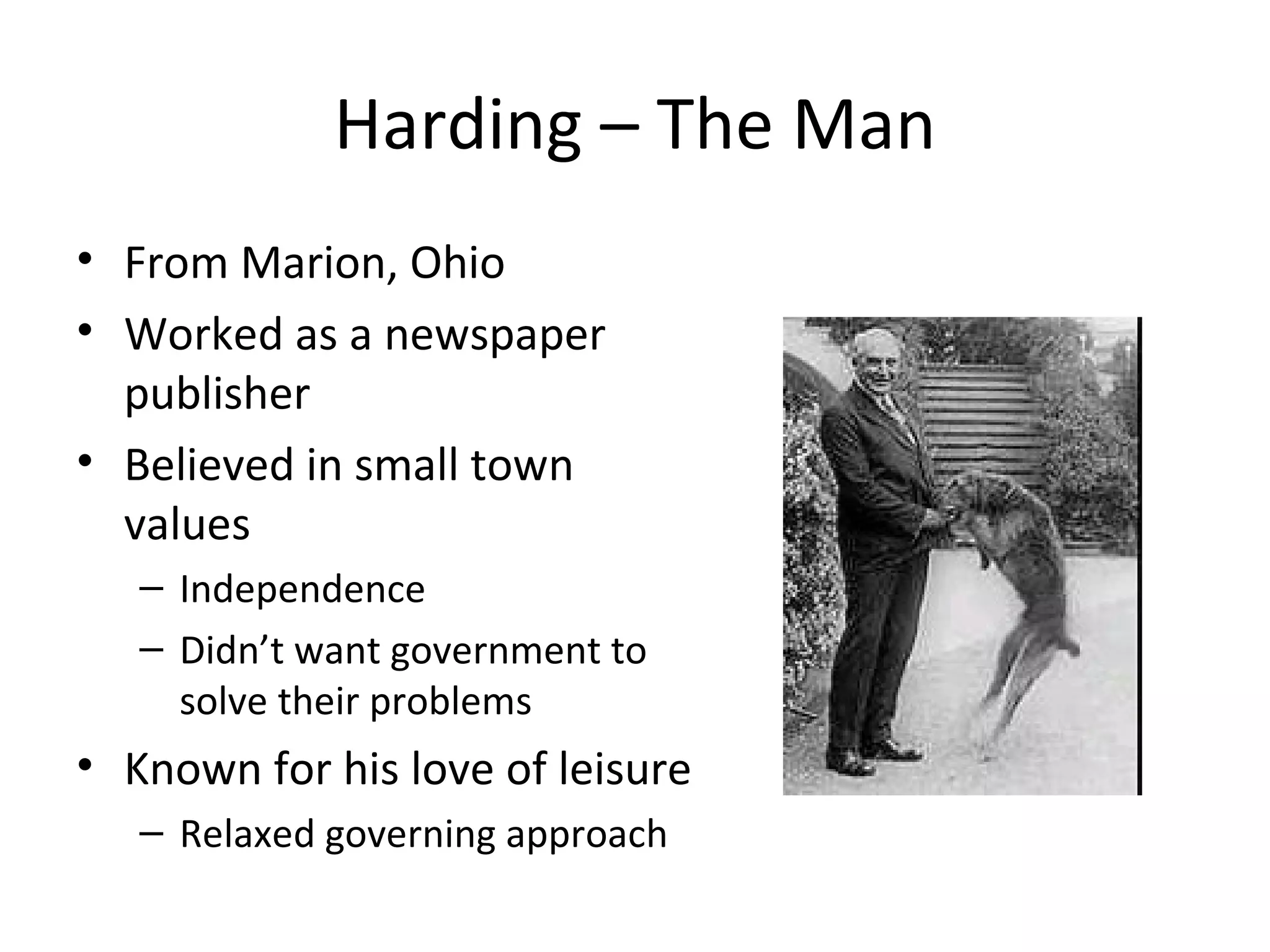 1920s Lecture 2 Harding And Coolidge | PPT