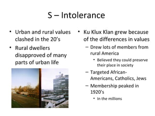 1920s Lecture 4 The Roaring 20s | PPT | Religion & Spirituality