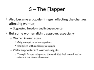 1920s Lecture 4 The Roaring 20s | PPT | Religion & Spirituality