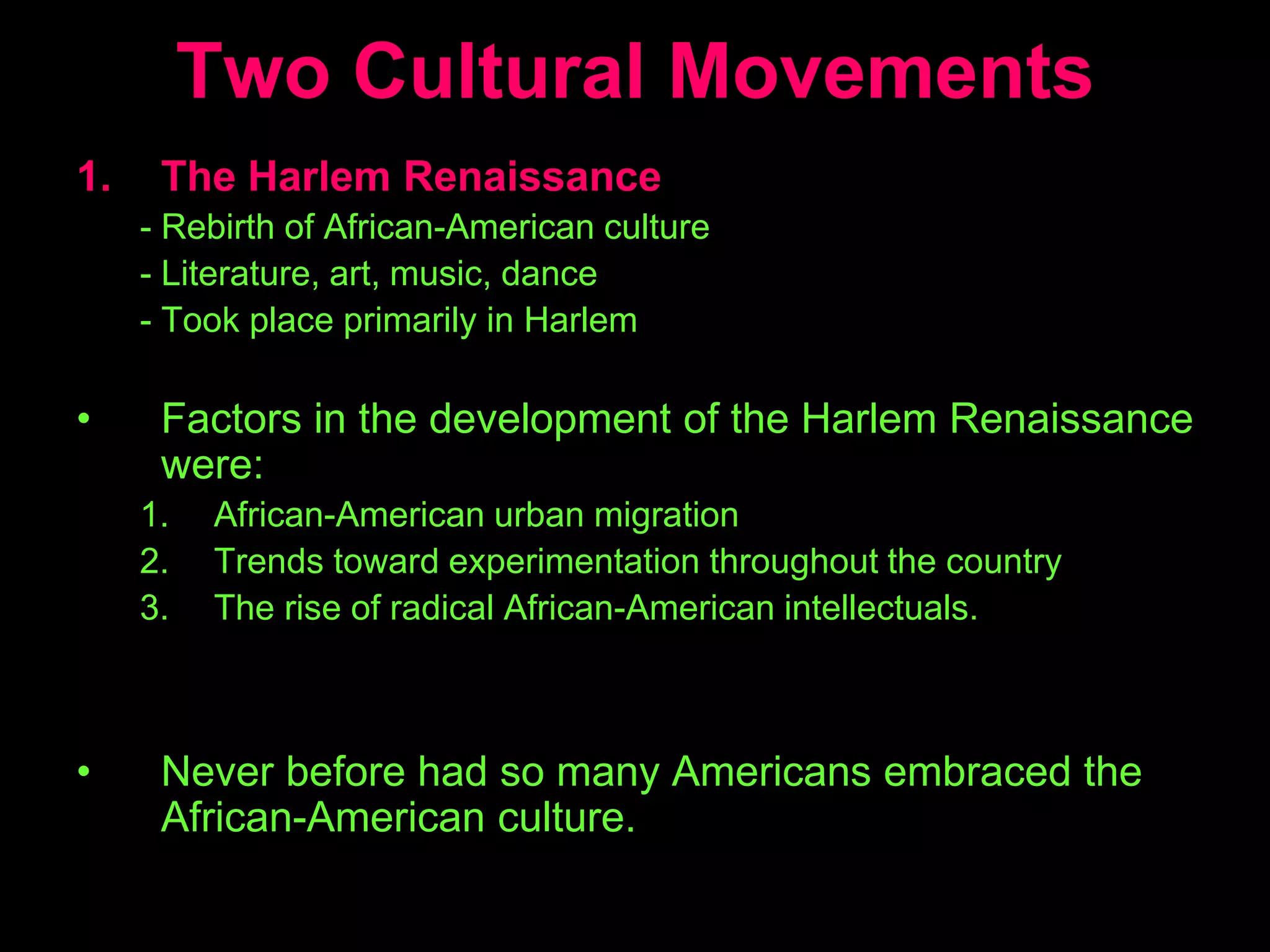 1920s Culture | PPT