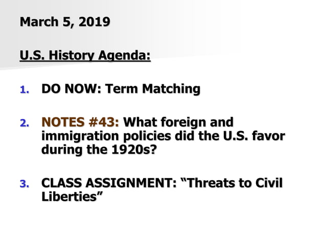 1920s Foreign and Immigration Policies.ppt