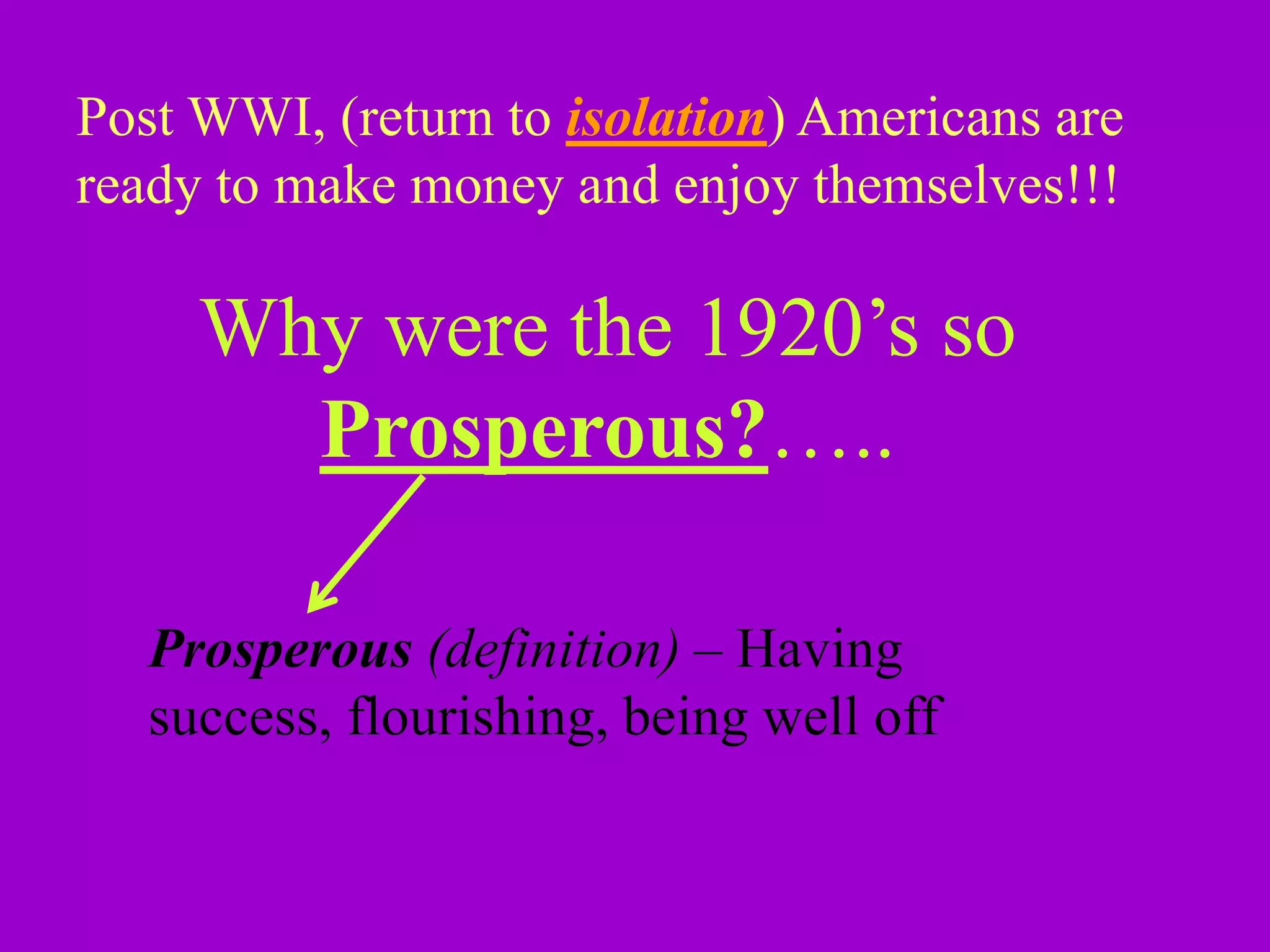 1920s power point.ppt | Economy | Business and Finance