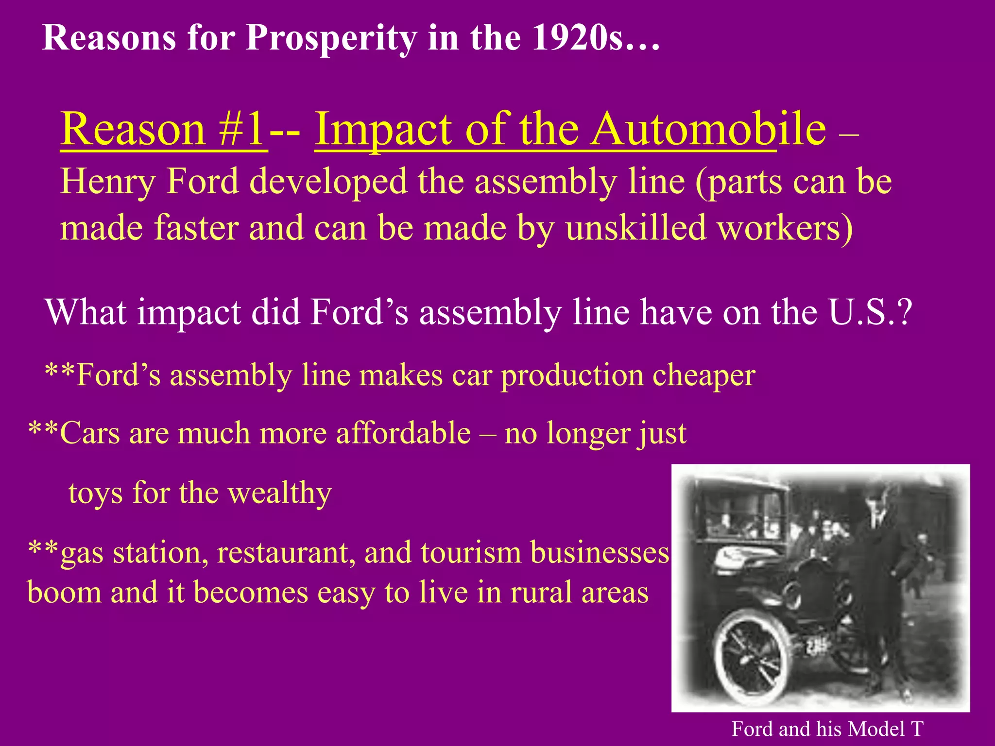 1920s power point.ppt | Economy | Business and Finance