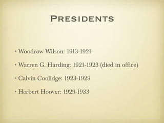 1920s Politics and History Overview | PPT