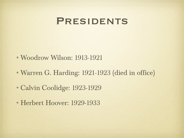 1920s Politics and History Overview | PPT